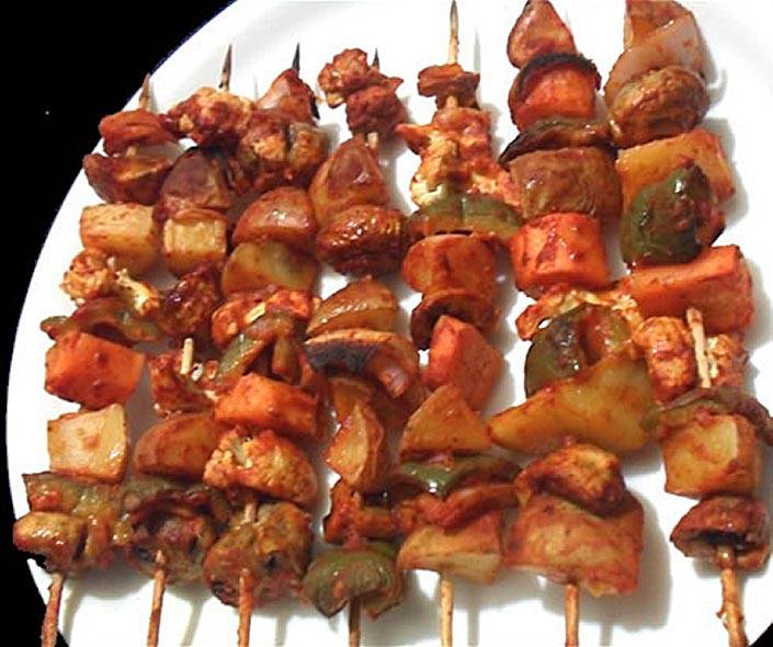 Baked Veggie Satay | Quick & Easy Baked Veggie Satay