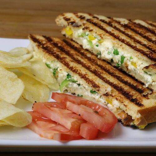 Paneer Sandwich - Manjula's Kitchen - Indian Vegetarian Recipes