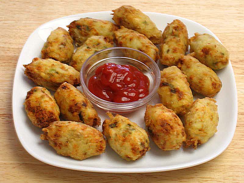 Potato Paneer Tots - Manjula's Kitchen - Indian Vegetarian Recipes